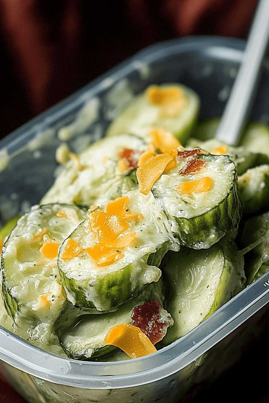 Cucumber Snack with Bacon and Cheddar: A Crunchy, Creamy Delight - Jada ...