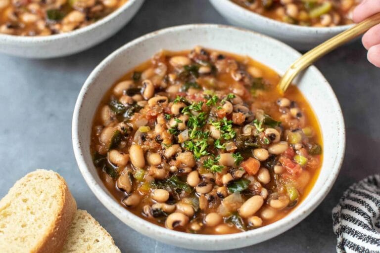 New Years Black Eyed Pea Soup Recipe for Good Luck - Jada Recipes